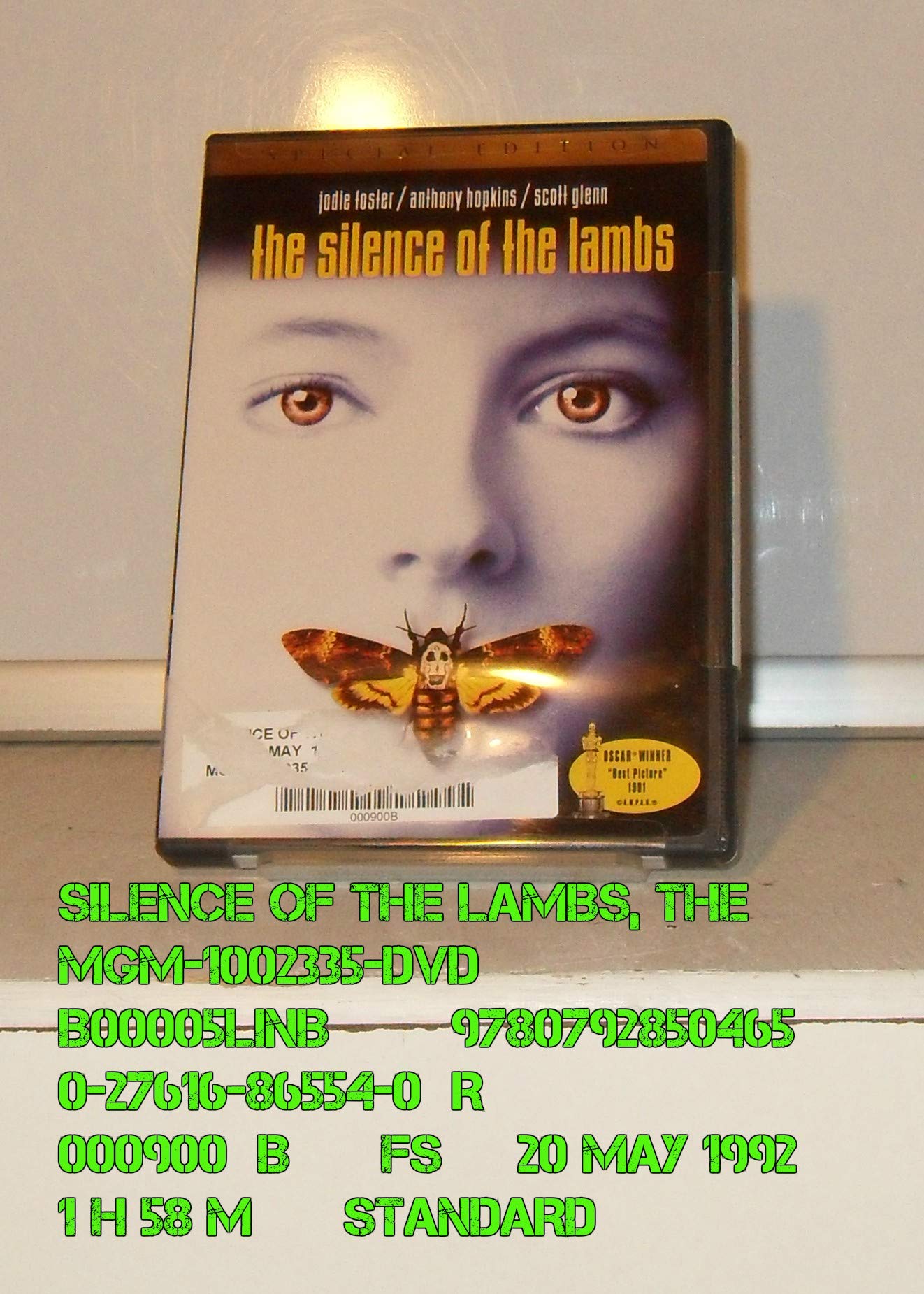The Silence of the Lambs (Full Screen Special Edition) - 7160 – The ...